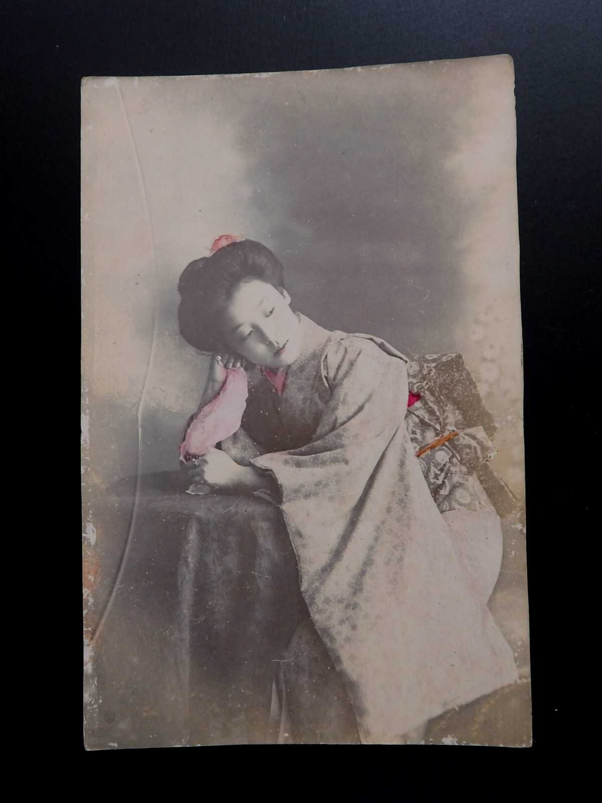 Japanese Old Postcard Photo Oiran Geisha Maiko Actress Woman 5-056 1900 ...