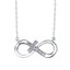 Infinity Cross Necklace 1/20 ct Natural Diamonds Sterling Gift 18 ...
