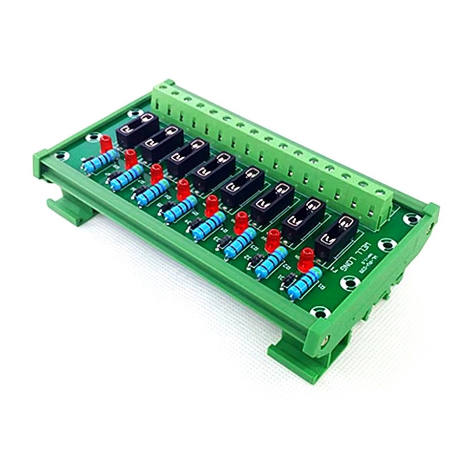 DIN Rail Mount 8 Position Fuse Module Board Automotive Fuse Holder ...