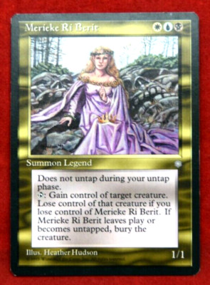 MTG Multicolor Summon Legendary Merieke Ri Berit Ice Age block TCG 7744 ...