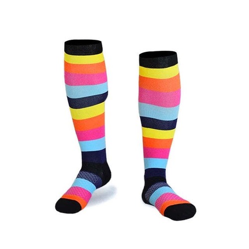 Colorful Striped Knee High (Compression Socks) - S/M | eBay