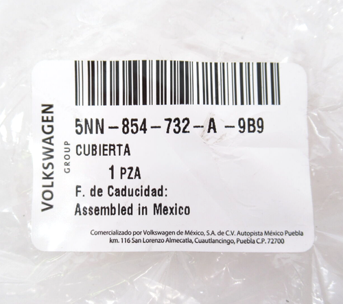 Genuine OEM VW 5NN-854-732-A-9B9 Passenger Front Wheel Arch Molding 18 ...