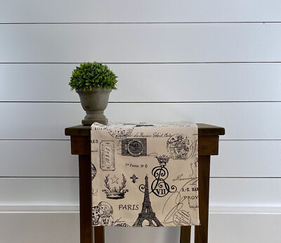 Paris Table Runner French Home Decor Eiffel Tower Decor Centerpiece ...