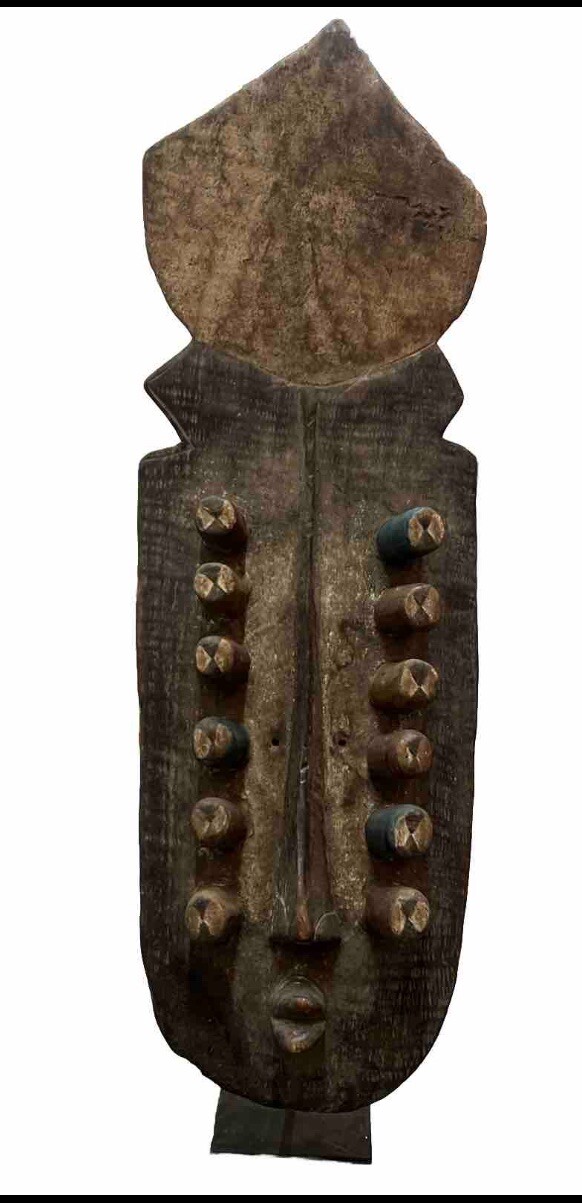 Authentic African Grebo Mask On Custom Stand H31 inch 11 inch Wide ...