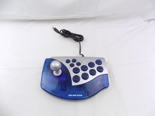 Like New USB Clear Blue Arcade Stick Fightpad | eBay