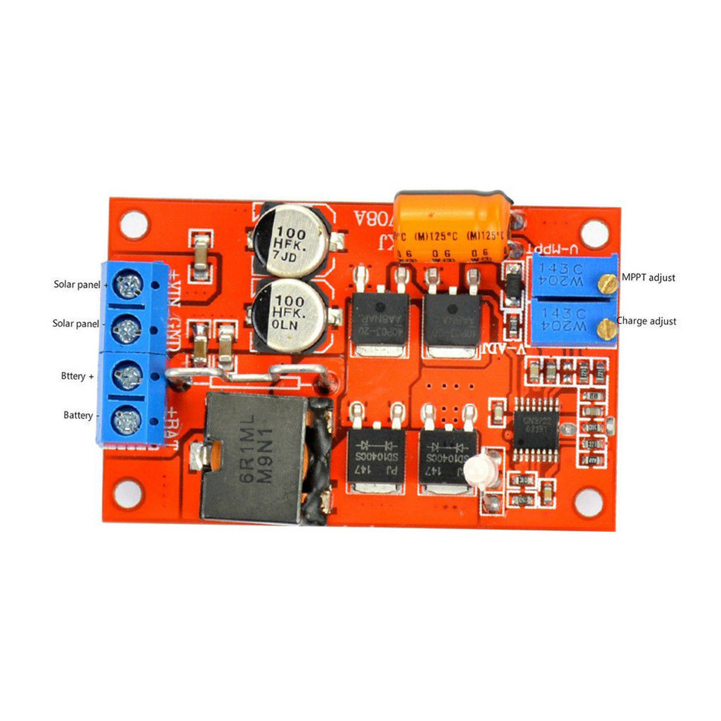 5A MPPT Solar Panel Regulator Controller Battery Charging 9V 12V 24V ...