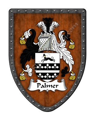 Palmer Family Custom Crest Coat of Arms Hanging Shield SH503P-DG-HG | eBay