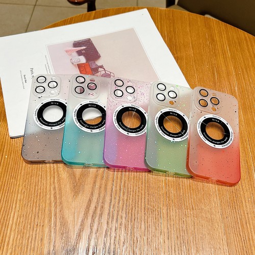 For iPhone 14 13 12 11 Pro Max Shockproof Mag Safe Gradient Hard PC ...