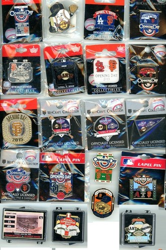 SF Giants Opening Day Pin Choice 34 Pins Various Years, Opponents ...
