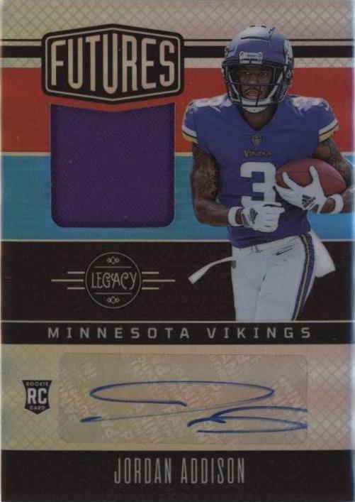 2023 Panini Legacy - Futures Patch Autographs Jordan Addison #FAPS-10 ...