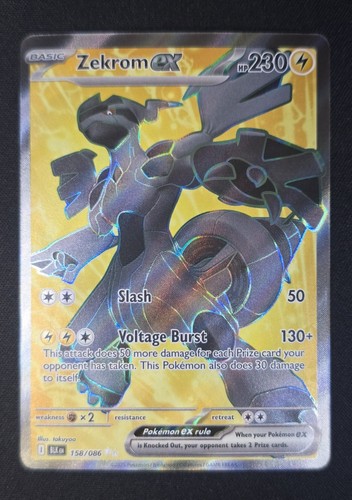 Zekrom ex Secret Rare SV: Black Bolt 158/086 NM | eBay