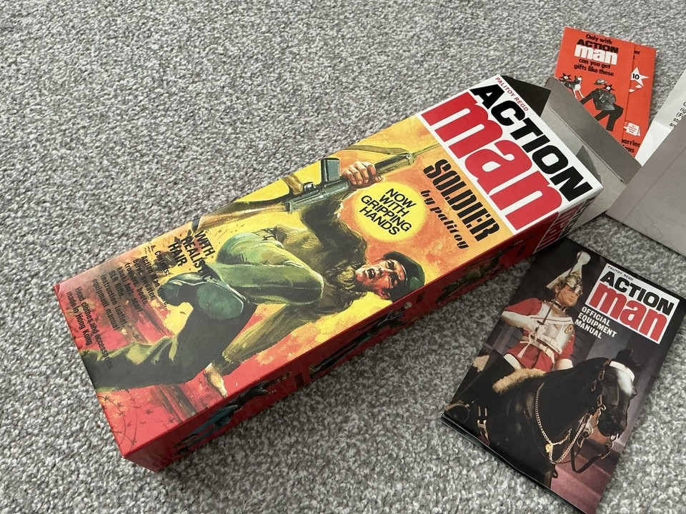 Action Man 40th anniversary dark hair Dressed soldier gripping hands ...