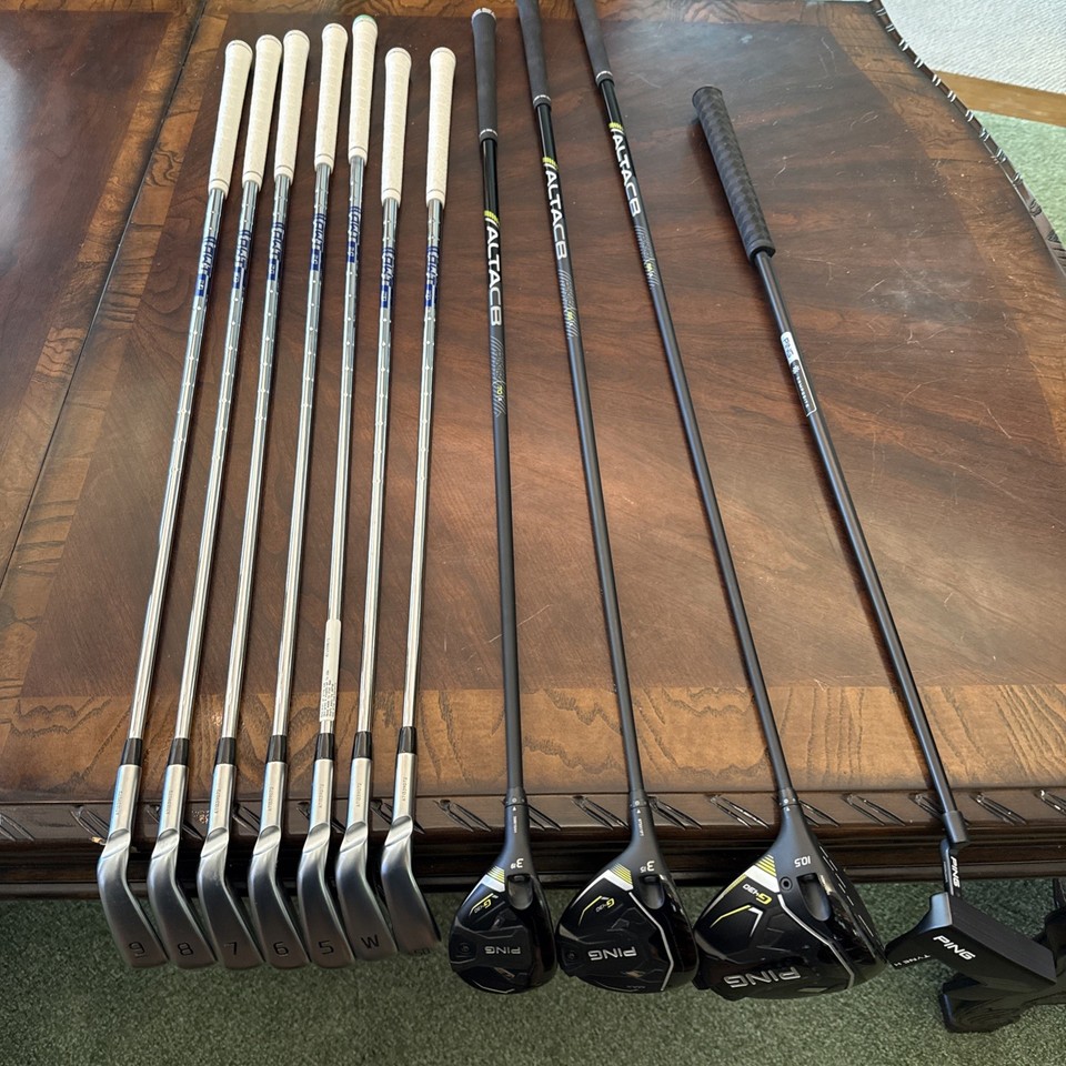 Left-Handed Ping Golf Set – G430 Driver, 3-Wood, 3 Hybrid, Irons, Tyne ...