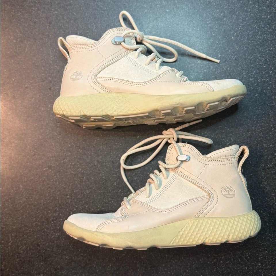 Timberland Women's Lace Up Boots - Cream Size 6 | eBay
