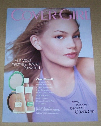 1997 print ad -Cover Girl make-up beautiful CARRIE TIVADOR cosmetics ...