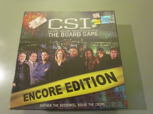 CSI BOARD GAME NEW FACTORY SEALED RARE 2006 ENCORE EDITION CRIME SCENE ...