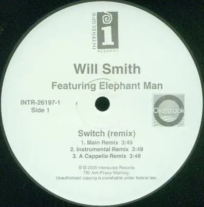 Will Smith Switch (Reggae Remix) Vinyl Single 12inch Interscope | eBay.de