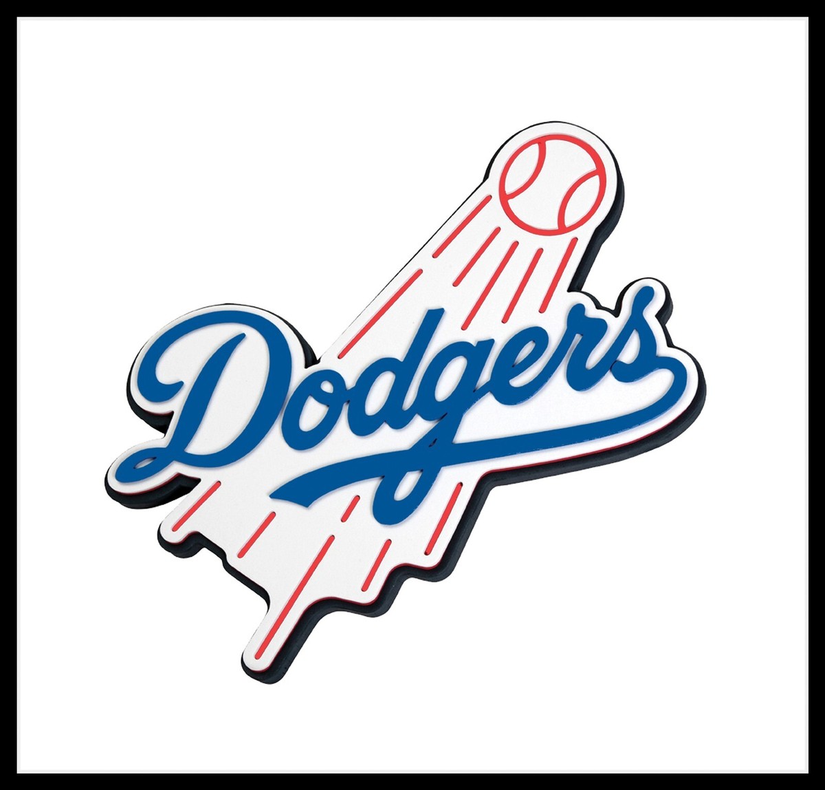 Los Angeles Dodgers Logo 3d Fan Foam Logo Sign
