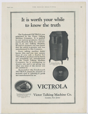 1920 Victor Talking Machine Co Advertisement: Victrola XVII Featured ...