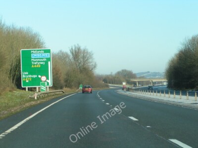 Photo 6x4 Heading north on the A449 Usk/Brynbuga 2 c2009 | eBay UK