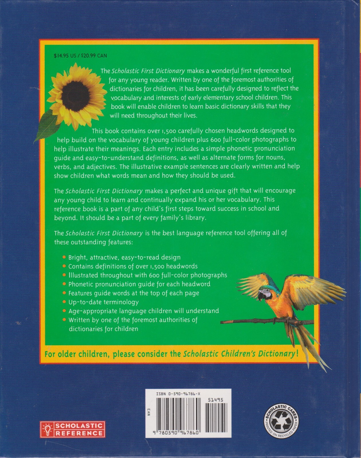 Scholastic First Dictionary Ser.: Scholastic First Dictionary by Inc ...