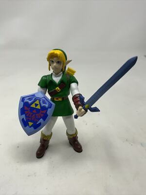 RARE The Legend of Zelda Ocarina of Time LINK 4.75" Action Figure N64 ...