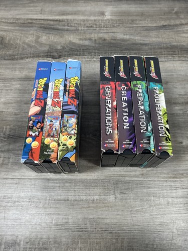 DragonBall Z VHS Cassette Tapes Funimation Anime Cartoon Lot of 9 Look ...