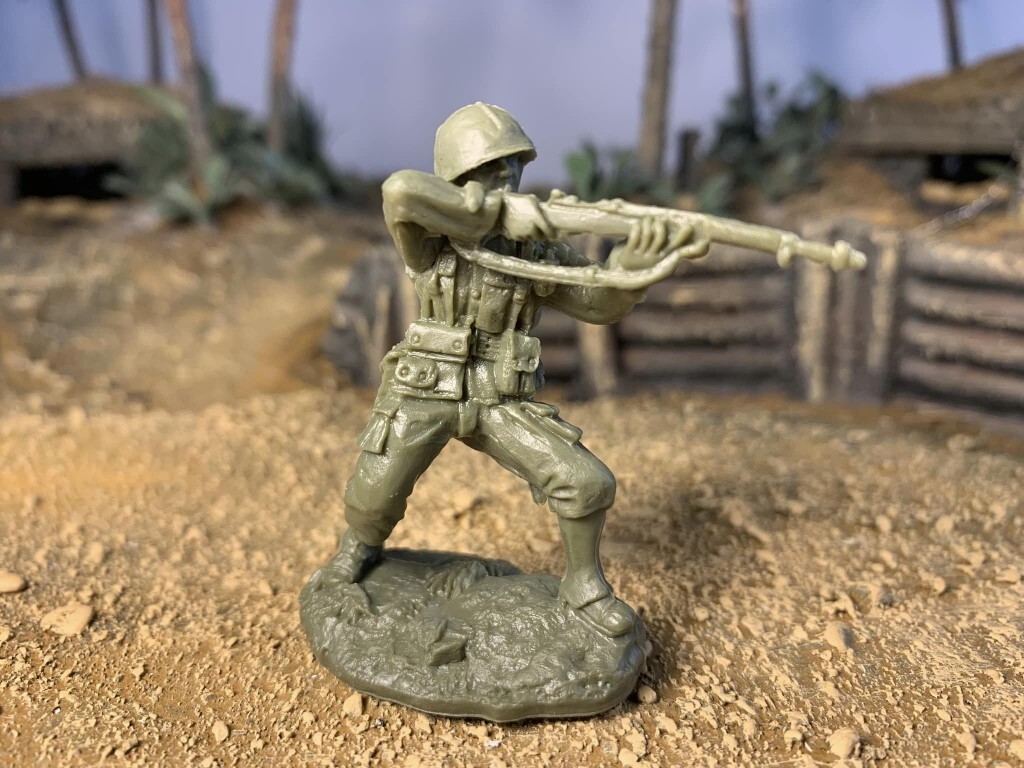 Austin Miniatures WW2 US Marines set 2 OD Green 54mm scale plastic ...