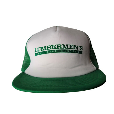 Lumbermen's Building Centers Mesh Snap Back Baseball Cap Hat Green ...