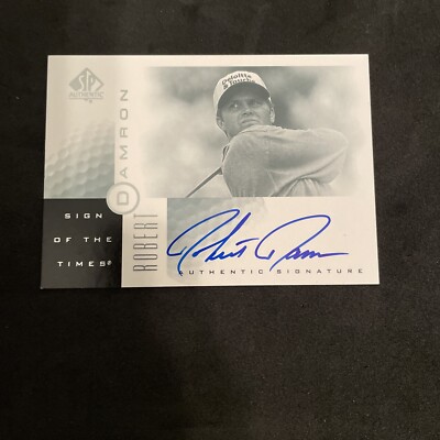 Robert Damron SP Authentic Golf 2001 Sign of the Times Autograph Auto ...