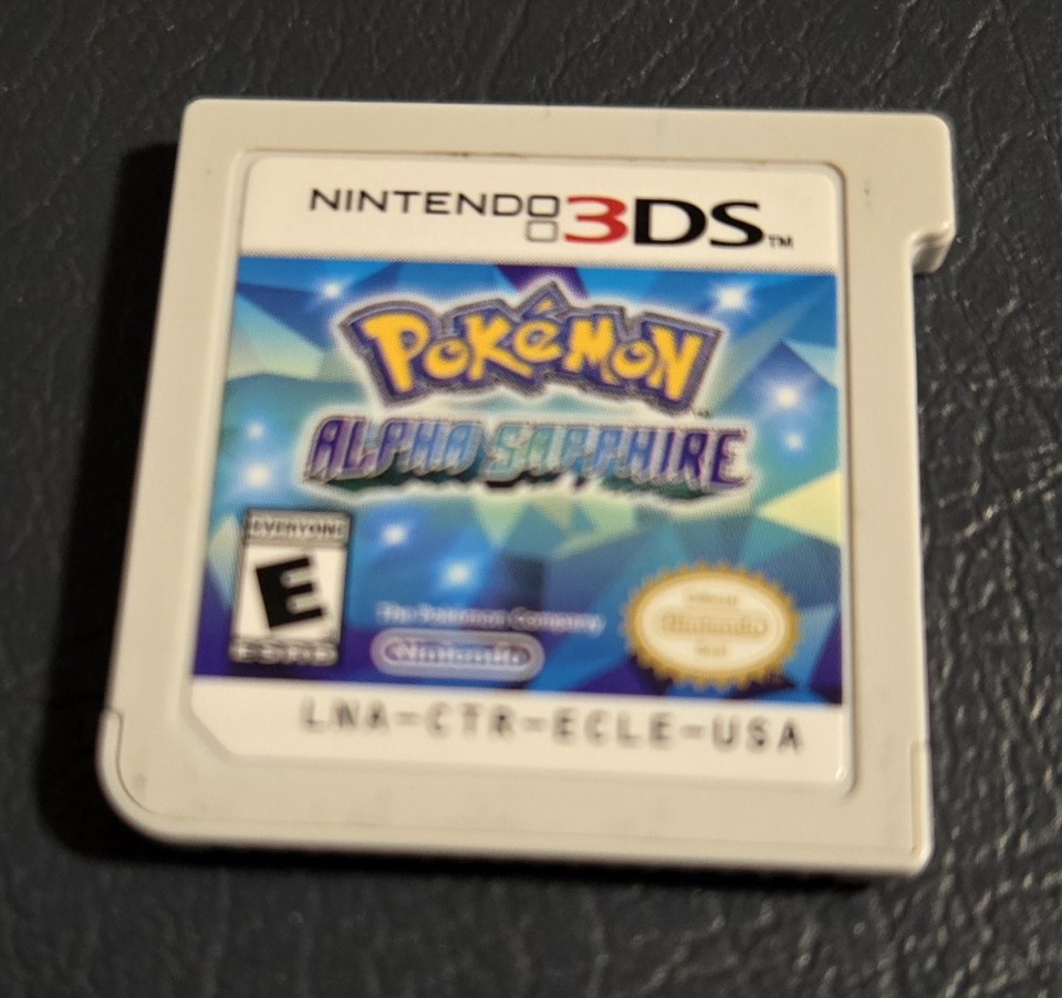 Nintendo 3DS Pokemon Alpha Sapphire Video Game NO Case NO Manual TESTED ...