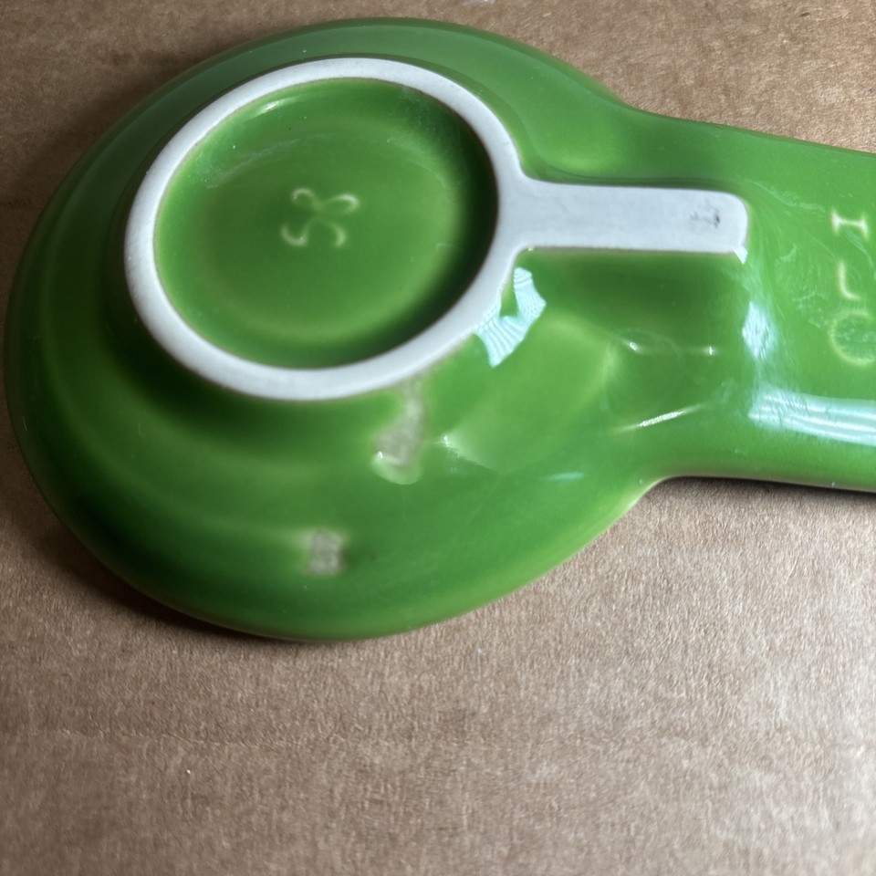 Fiesta Homer Laughlin Spoon Rest Retired Color Shamrock Green | eBay UK