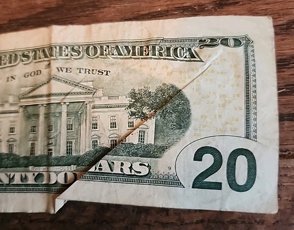 2013 Series US $20 Federal Reserve Note Fold Error | eBay