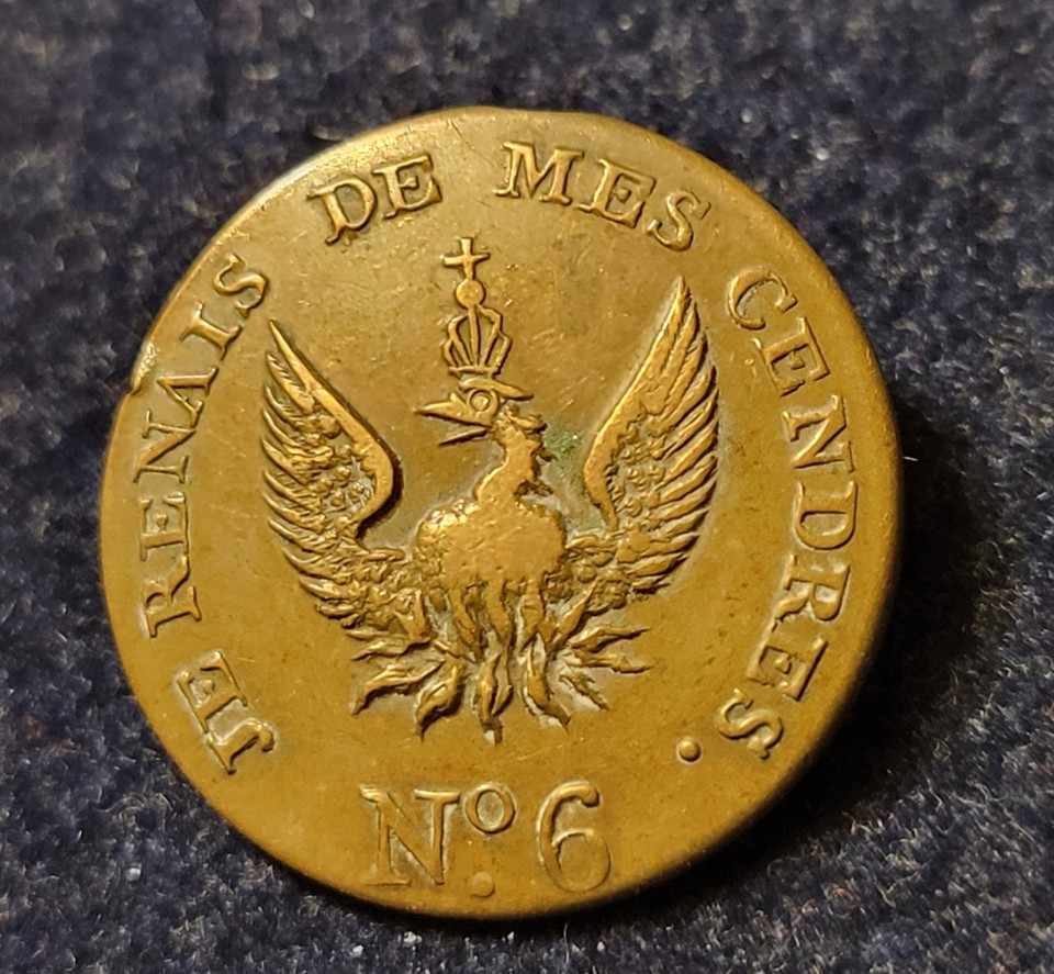 EARLY 1800s PHOENIX BUTTON TYPE FOUND IN NATIVE AMERICAN SITES HATIAN ...