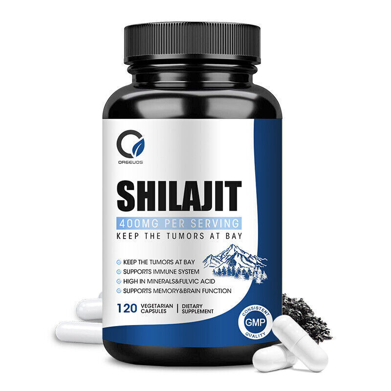 Himalayan Premium Pure Shilajit 120 Caps, Extremely Potent,Energy ...