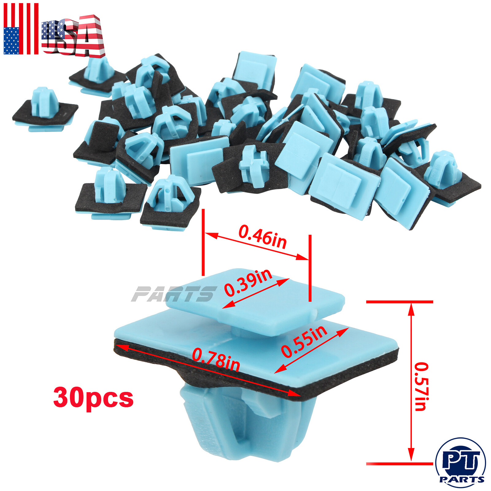 For Kia Hyundai 87756-1F000 Rocker Panel Retainer Moulding Clips Pack ...