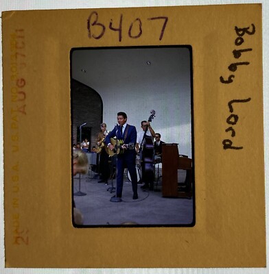 35mm Slide For Photo-Bobby Lord Singer Guitar String Bass Musicians ...