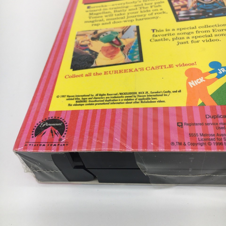 Nickelodeon Nick Jr Eureeka’s Castle Sing Along VHS Screener New Mostly ...