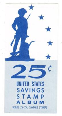 SAVINGS STAMP-Sc#S7(x13)-25cent UNITED STATES SAVINGS STAMP ALBUM-HOLDS ...
