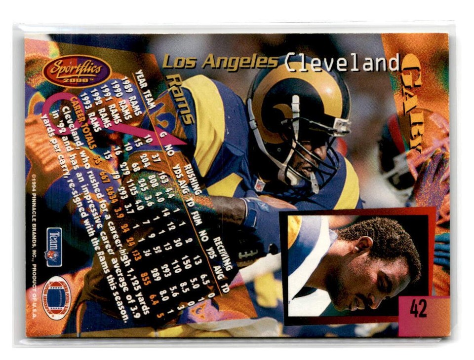 1994-Sportflics-#42-Cleveland Gary-Los Angeles Rams | eBay
