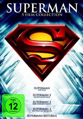 Superman Part 1 2 3 4 5 Die Feature Film Collection Christopher Reeve 5 ...
