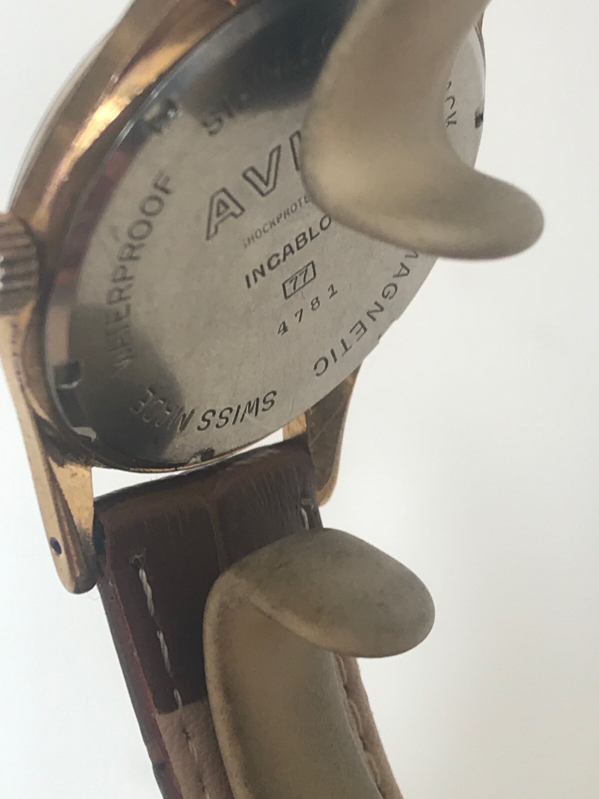 Vintage Avia Olympic 15 Jewels Gold-Plated Gents Watch - Running Slow ...