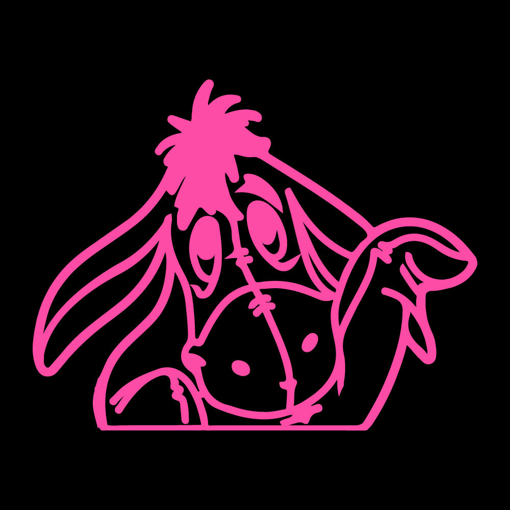 6.5" EEYORE WAVE Vinyl Decal Sticker Car Window Laptop Winnie The Pooh ...