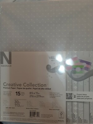 Neenah Creative Collection Vellum Premium Translucent Paper 15 Sheet | eBay