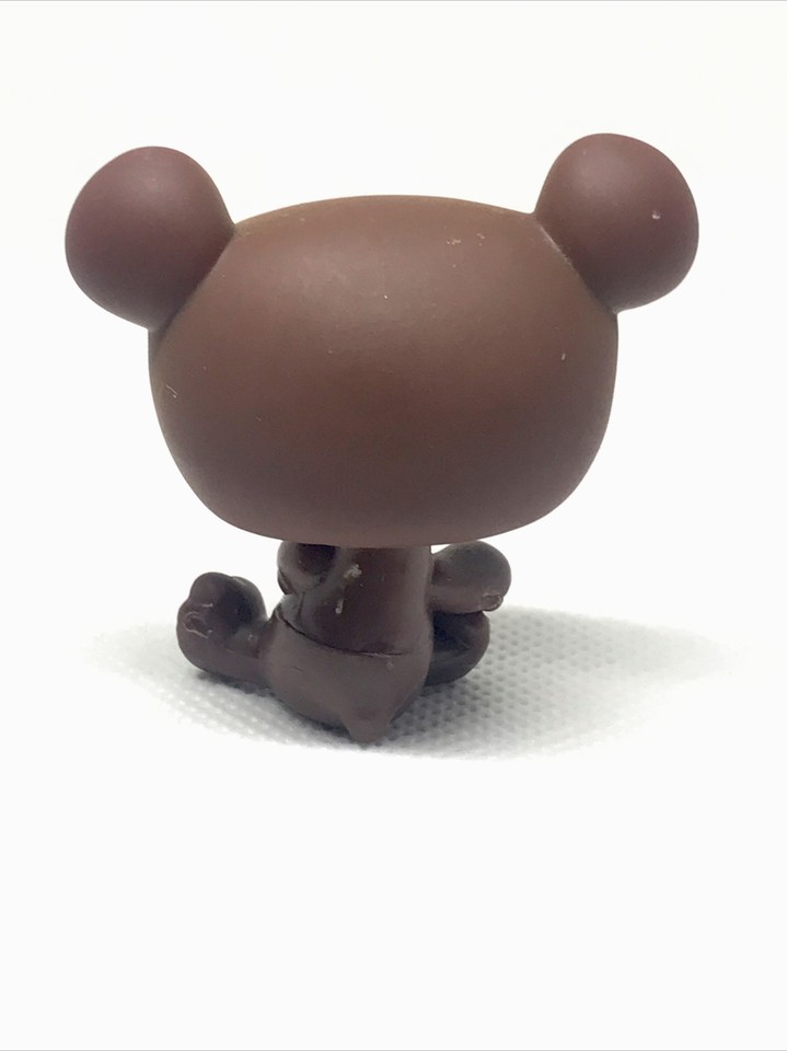 Littlest Pet Shop LPS #395 Brown Bear Panda Around the World Orange ...