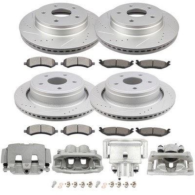For 2009-2018 DODGE RAM 1500 Front And Rear Brake Calipers Rotors ...