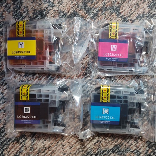JETSIR LC203/201XL Ink Cartridges 4 PC Black,Cyan,Magenta,Yellow 4Pc | eBay