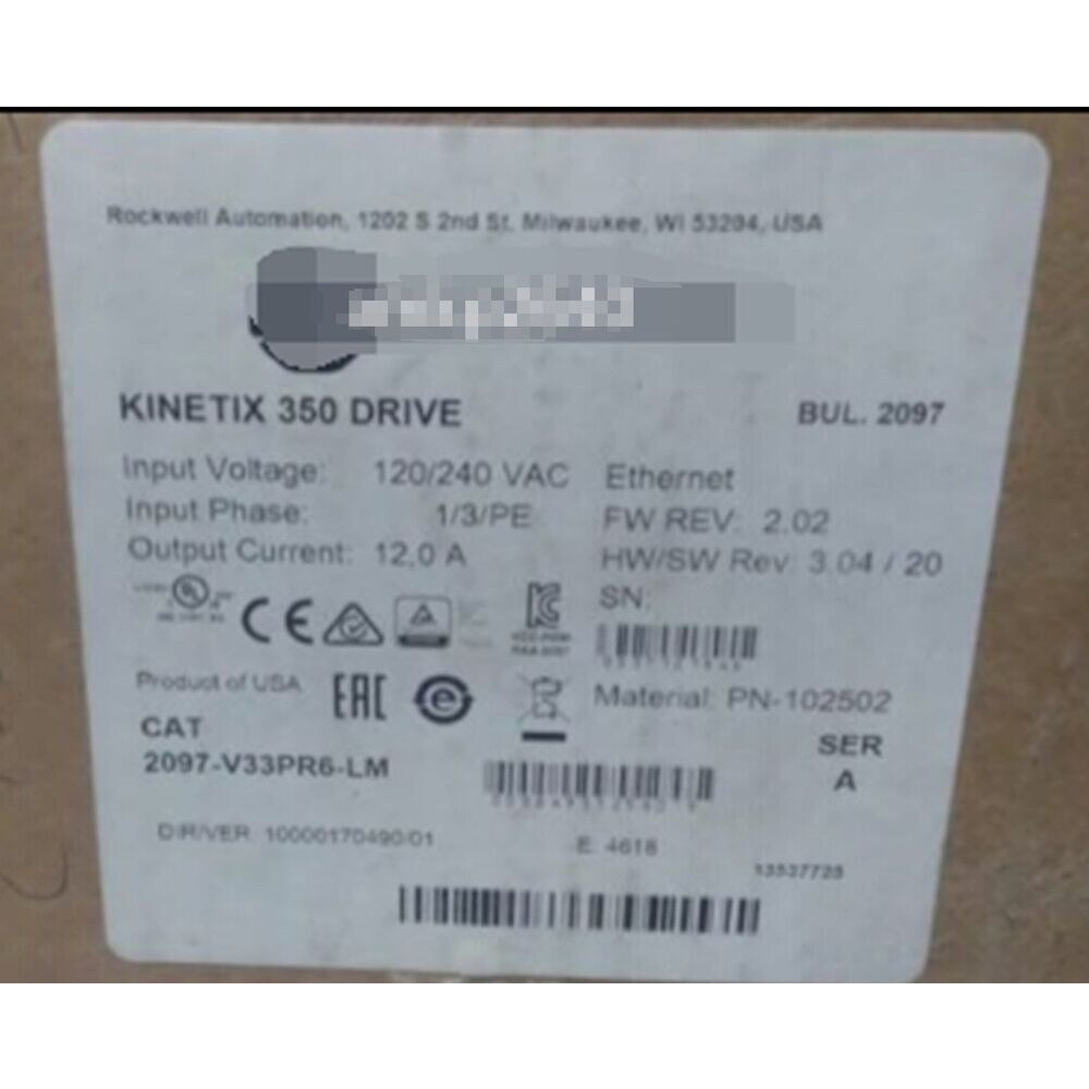 2097-V33PR6-LM AB Kinetix 350 3.0kW Servo Drive Spot Goods Brand New in ...