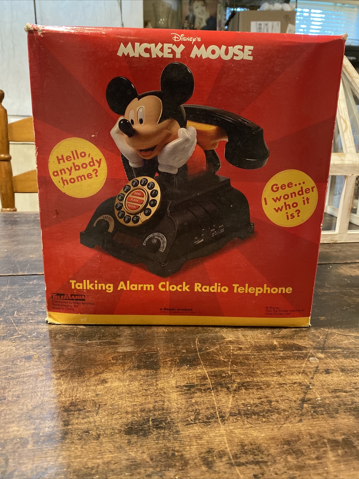 NIB Brand New Old Stock Disney Mickey Mouse Talking Alarm Clock Radio ...