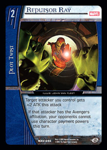 VS System: Repulsor Ray [Played] Marvel The Avengers TCG CCG Classic ...